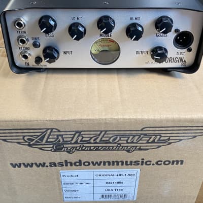Ashdown OriginAL 500H 500-Watt Bass Amp Head 2020 | Reverb