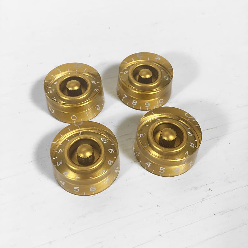 Gibson Gold Speed Knobs Set of 4 1990s Gold | Reverb