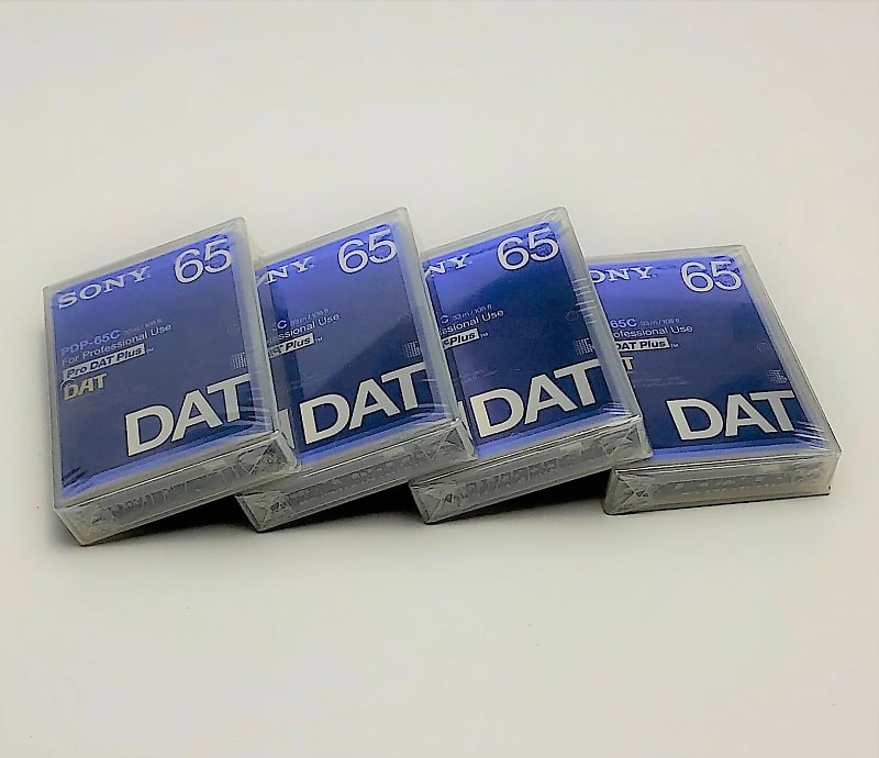 SONY PDP-65C Pro DAT Plus 65 minute DAT Tape - Lot of 4 | Reverb