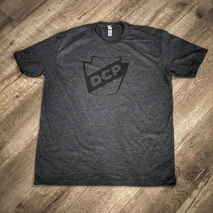 DCP Apparel : T-Shirt with Black DCP Badge Charcoal XX-Large | Reverb