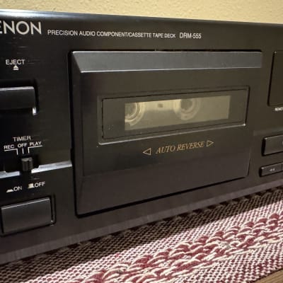 Denon DRM-555 Auto-Reverse Cassette Tape Deck | Reverb