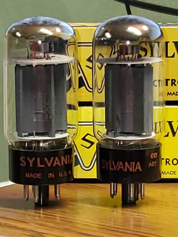 6L6GC Sylvania NOS/NIB pair (2) tube lot | Reverb