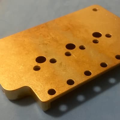 Custom Tremolo-to-Hardtail conversion Strat bridge MASSIVE | Reverb