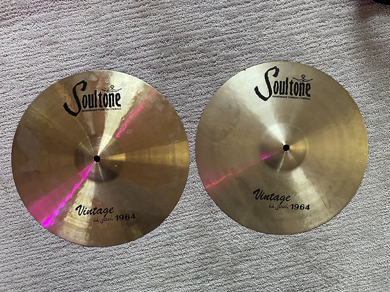 Soultone 14” Hi-Hat Set Vintage Old School 1964 | Reverb