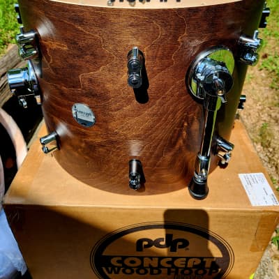 PDP Bop shell pack - Walnut w/ Natural maple hoops 12 / 14 / | Reverb