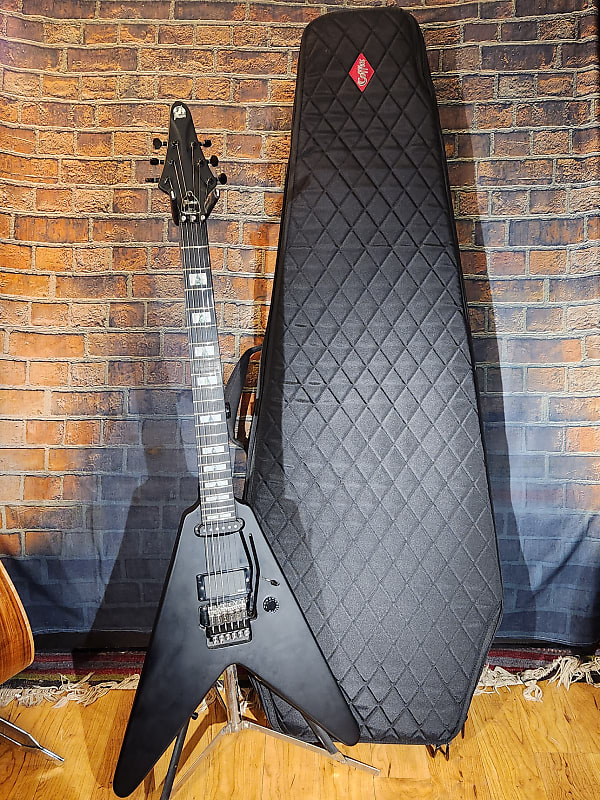 Framus D Series WH-1 Flying V Satin Black-Real Floyd | Reverb