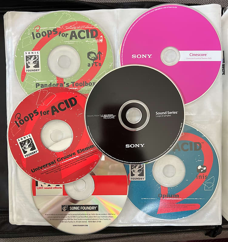 Sony Cinescore and disks 2000-2005 - Pink and black | Reverb