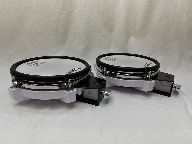 TWO Roland PD-80 WHT V Drum 8" Mesh Head PD80 | Reverb