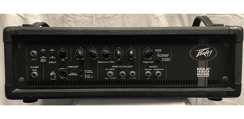 Peavey MAX (Nitrobass) 450 Bass Amplifier 450-Watt Bass Head | Reverb