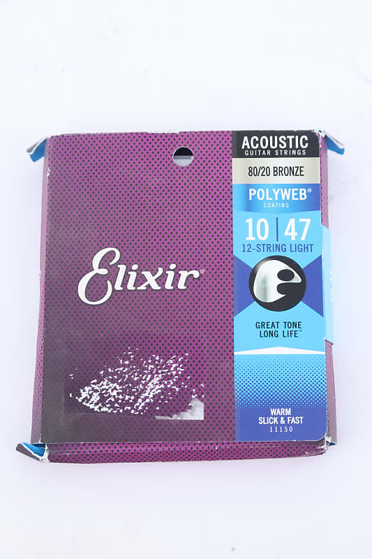 Elixir 11150 PolyWeb Bronze 12-String Light 10-47. | Reverb