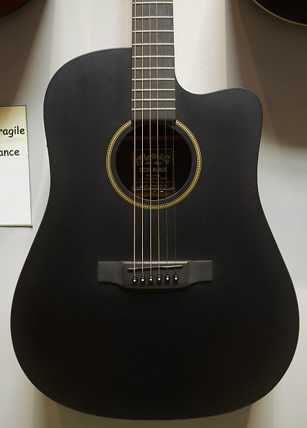 NEW 2012 Martin DCXE Acoustic-Electric Guitar in Jett Black - | Reverb
