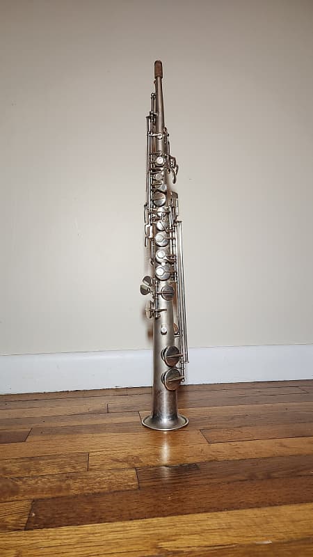 Conn New Wonder II Soprano Saxophone 1928 - Silver | Reverb