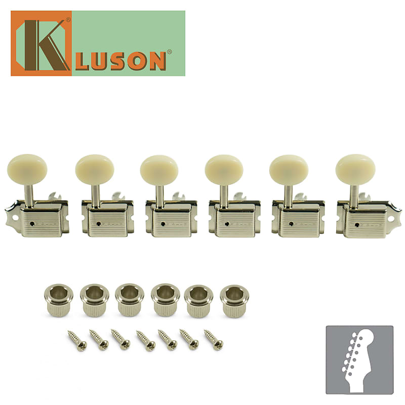 NEW Kluson 6 In Line Deluxe Series Vintage Tuning Machine | Reverb