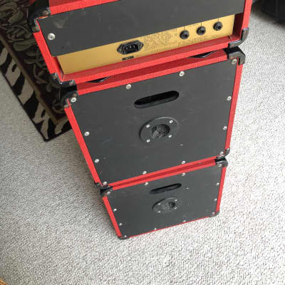 RARE!, Vintage 1980's Red Marshall Mini Stack, Lead 12 3005 | Reverb