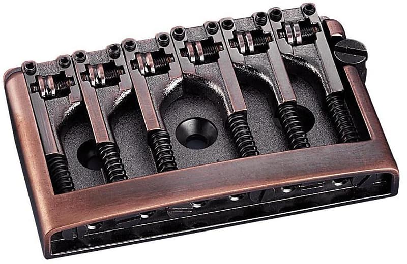 Schaller Guitar Bridge 3D-6 - Vintage Copper | Reverb UK