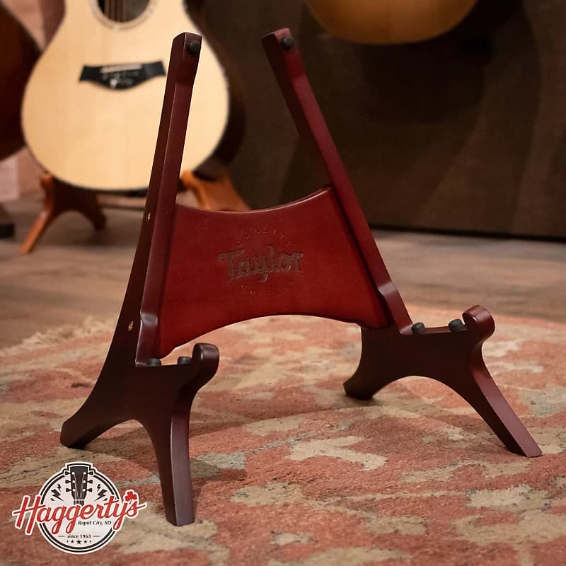 Taylor Guitar Stand - Mahogany, Dark Finish | Reverb