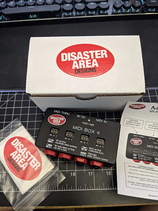 Disaster Area Designs Midi Box 4 Black | Reverb