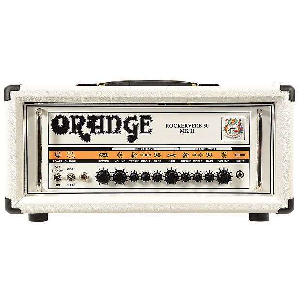 Orange Rockerverb 50 MK II Head Limited Edition White | Reverb