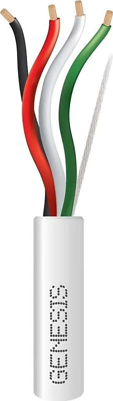 16/4 Stranded Riser 500' Box White | Reverb