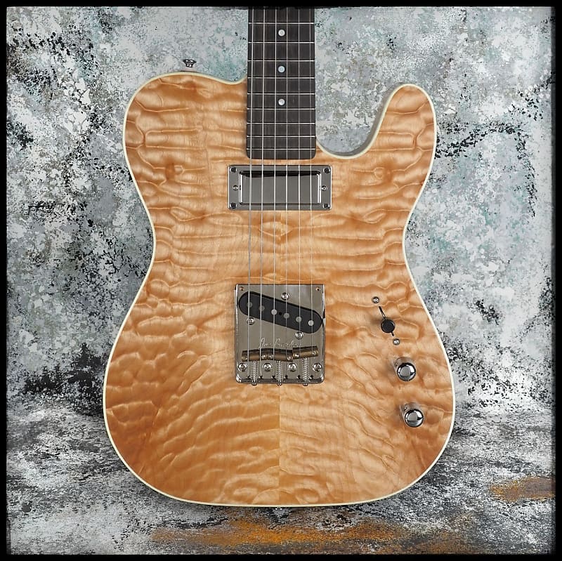Ron Tracy T-92 #34 Guitar - Natural with Quilt Maple Top | Reverb