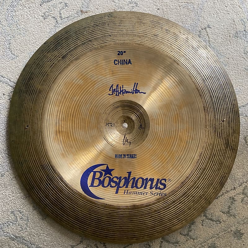Bosphorus 20" Jeff Hamilton China with rivets | Reverb