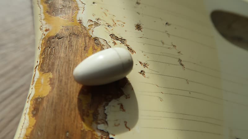 Fender Stratocaster football switch tip 1954 Bakelite relic | Reverb