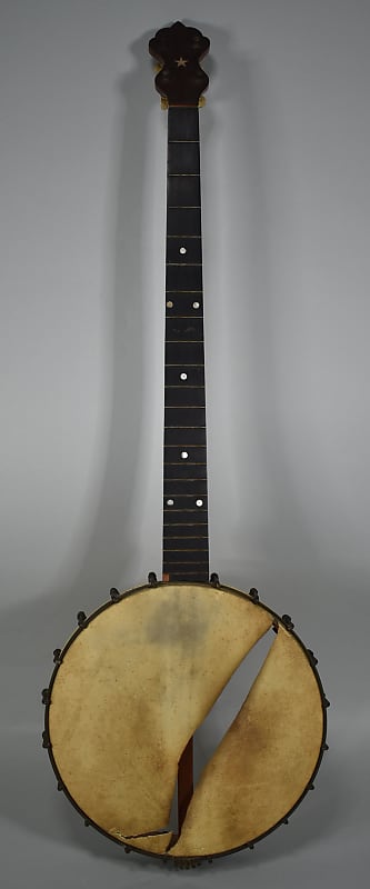 1900s SS Stewart Monogram Grade 2 Banjo Natural NEEDS WORK | Reverb