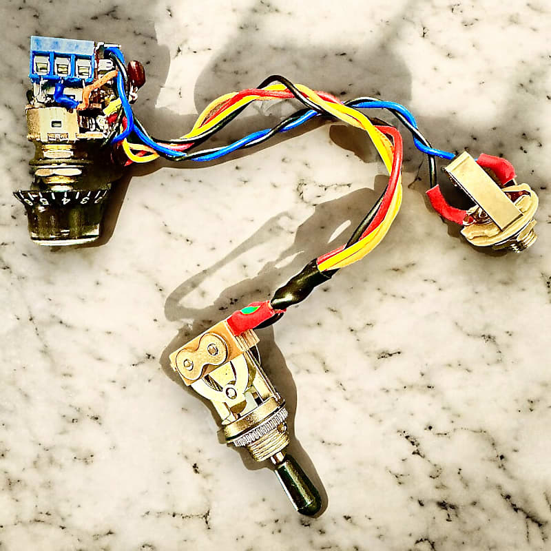 2 Humbuckers 1 Vol Solderless Harness Coil Split 1 Meg Push | Reverb