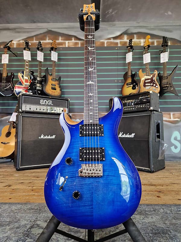 PRS SE Custom 24 Faded Blue Burst 2022 Left-Handed | Reverb Australia