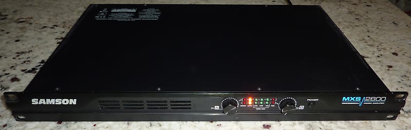 Samson MXS 2800 Professional Power Amp Single Space Rack | Reverb