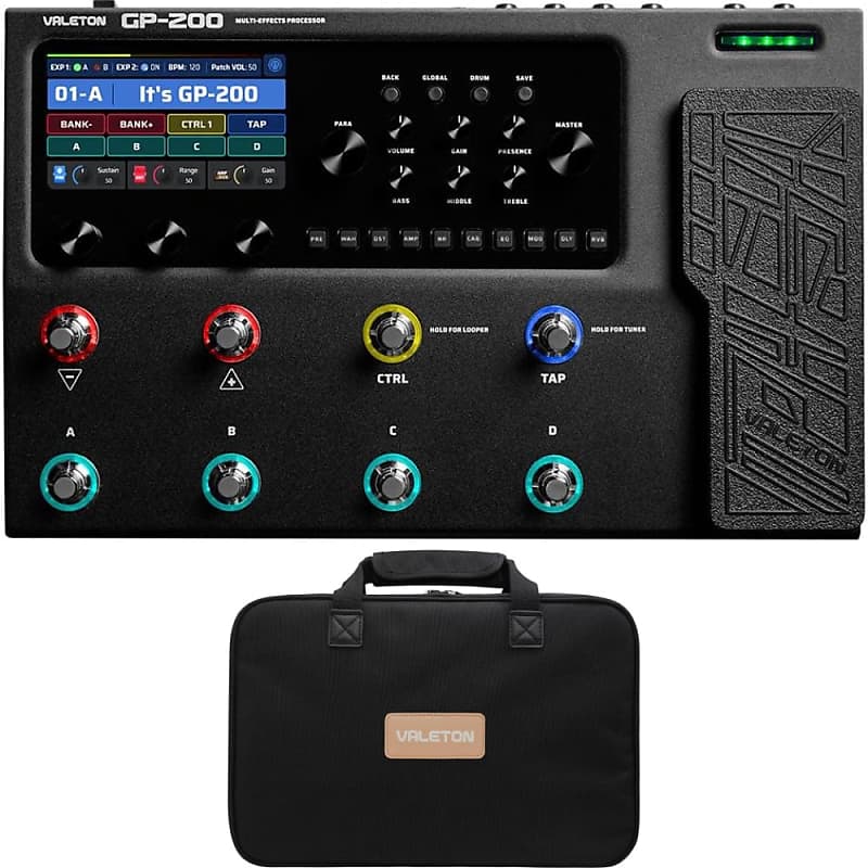 Valeton GP-200 Multi-Effects Processor + Gig Bag bundle | Reverb
