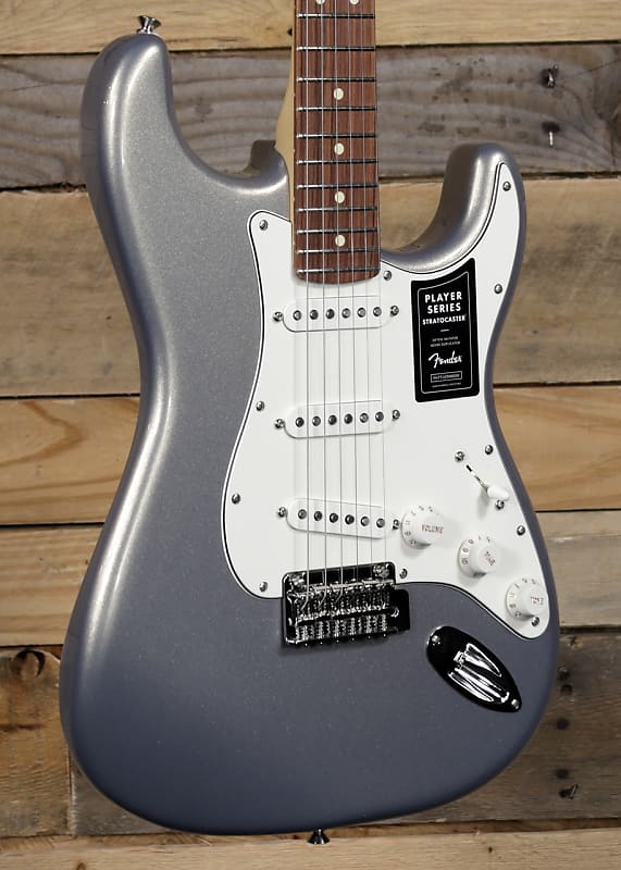Fender Player Stratocaster Electric Guitar Silver | Reverb