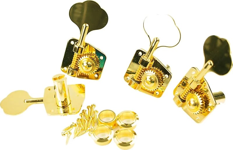Gotoh 4 In Line Bass Large GB2 Tuning Machines Gold | Reverb