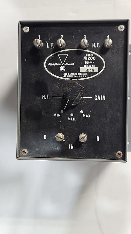 Vintage JBL Model N1200 16 Ohm Speaker CROSSOVER | Reverb