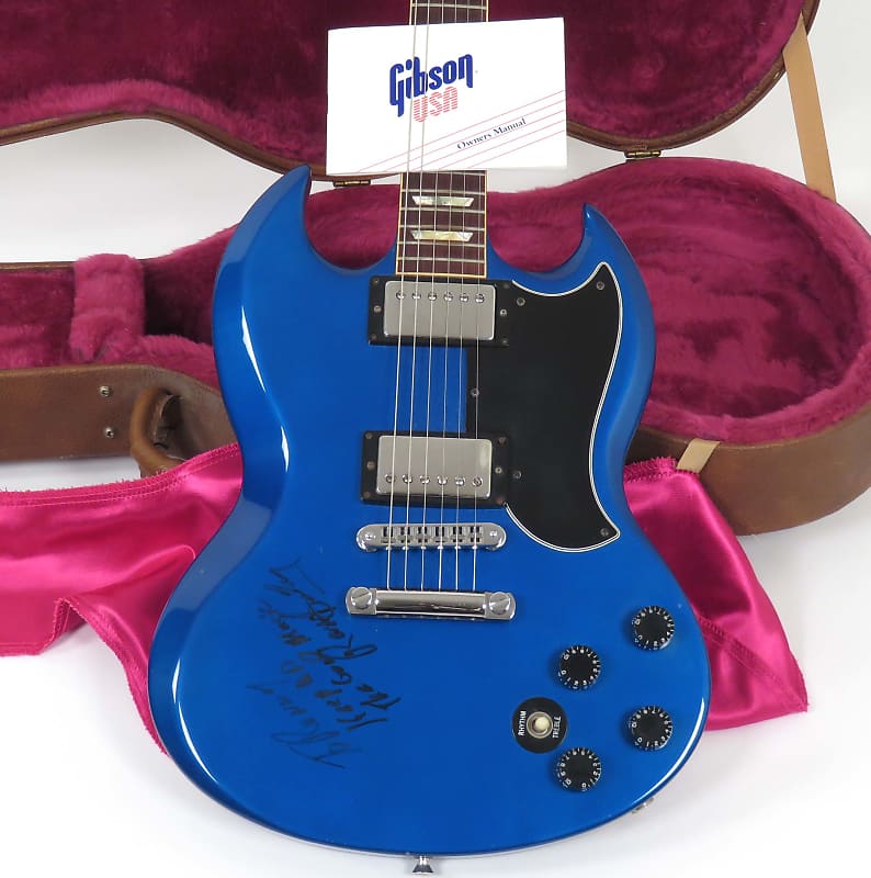 Gibson SG Standard 1991 Rare Candy Apple Blue Finish with | Reverb