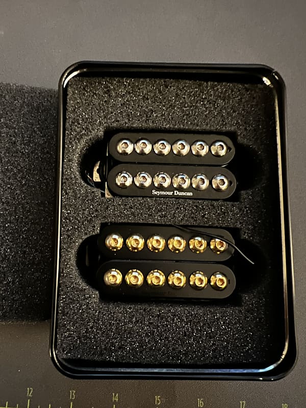 Seymour Duncan Invader Set - Neck Black Chrome/ Bridge Black | Reverb