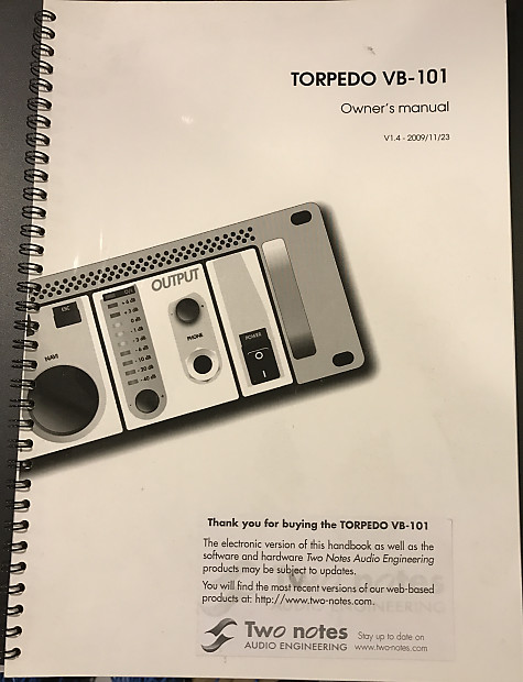 Two Notes Audio Engineering Torpedo VB-101 Digital Loadbox | Reverb