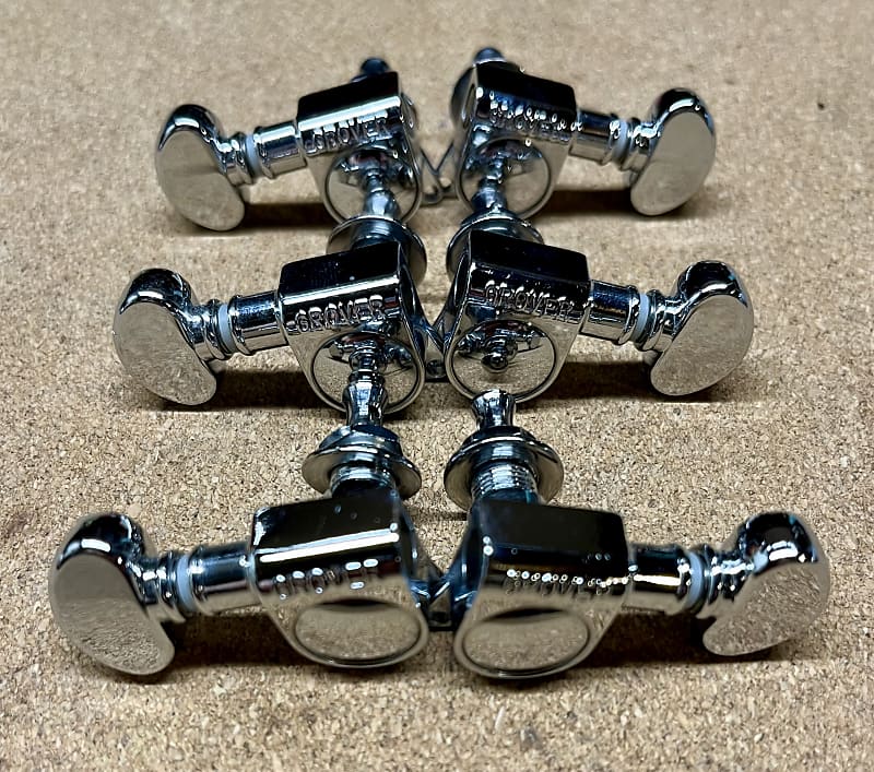 Grover Mini Rotomatics (205 Series) 3+3 Tuners - Chrome | Reverb