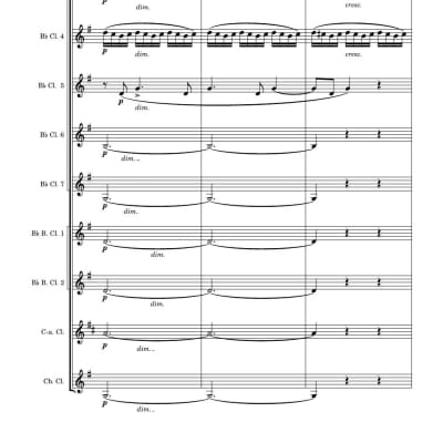 Clarinet Choir Sheet Music: Score and Parts - Serenade for | Reverb