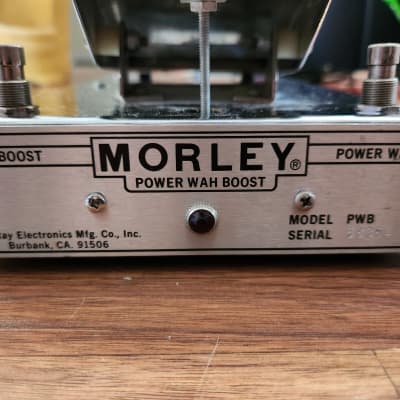 Morley Power wah Boost PWB 1970s - Silver | Reverb