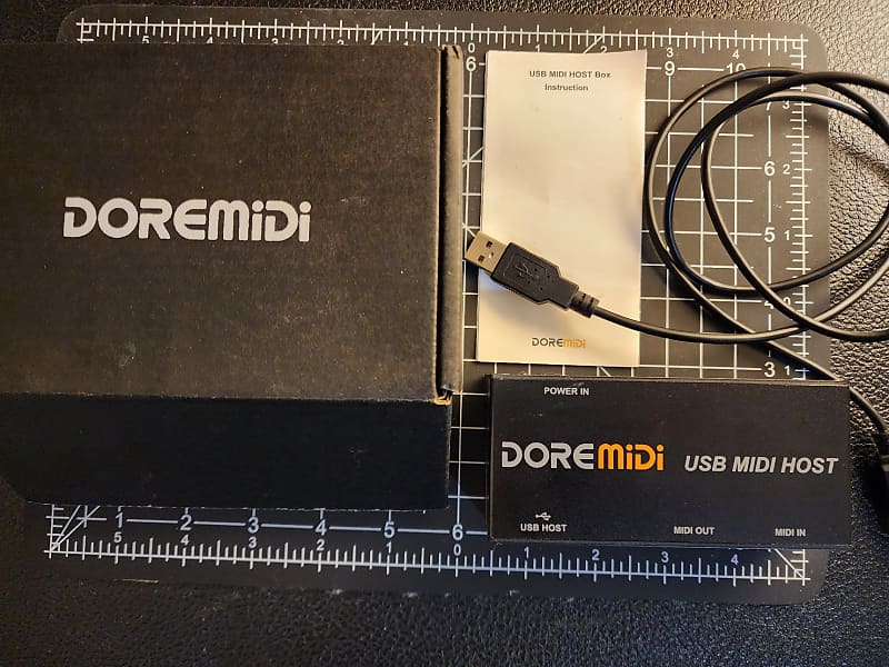 DoreMidi USB MIDI Host Box 2022 Black | Reverb