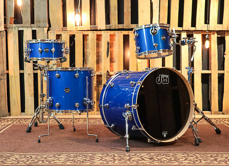 DW Performance Sapphire Blue Drum Set - | Reverb
