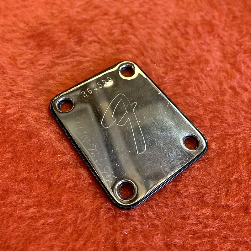 Fender Telecaster neck plate 1972 Chrome precision bass p | Reverb