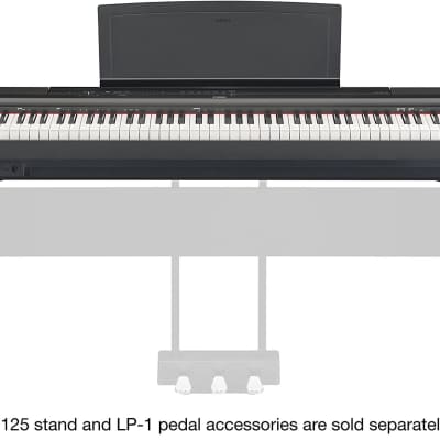 YAMAHA P125 88-Key Weighted Action Digital Piano with Power | Reverb