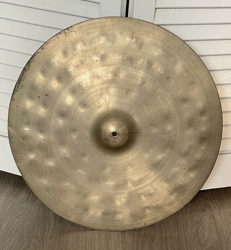 Ajaha 17 in Ride cymbal vintage 1940's Hand Hammered B20 UFIP | Reverb