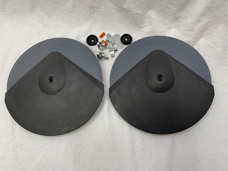 TWO Roland CY6 12" Crash Ride Cymbal V Drums Pad CY-6 | Reverb