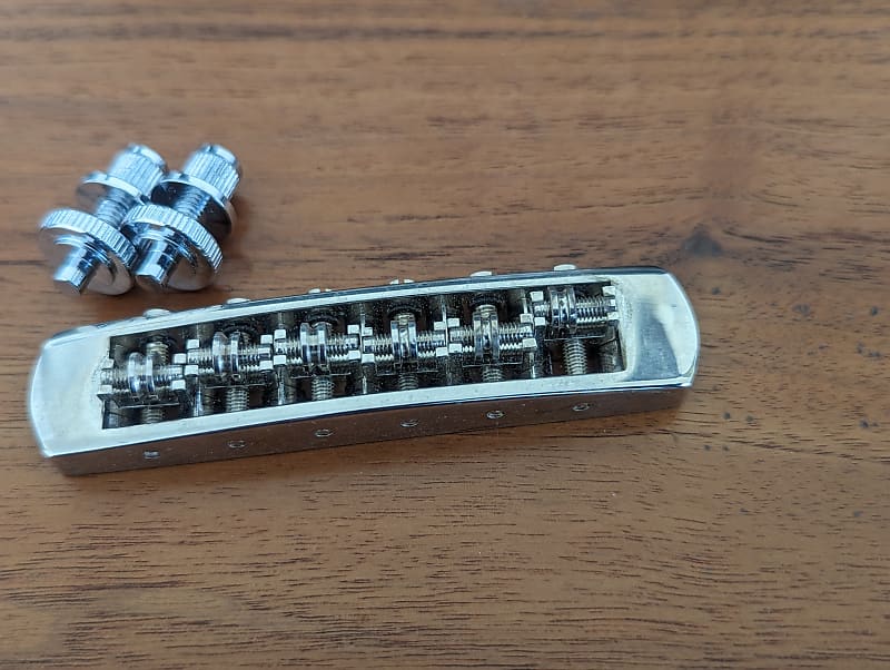 Schaller Roller Bridge Tuneomatic 2000s - chrome | Reverb