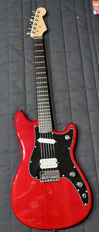 Fender Duo-Sonic 2023 - transparent red with Warmoth neck | Reverb