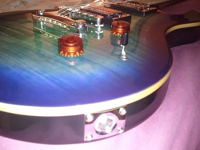 Legator Helio DC 200 Pro FM Blue Burst w/tweed HSC | Reverb