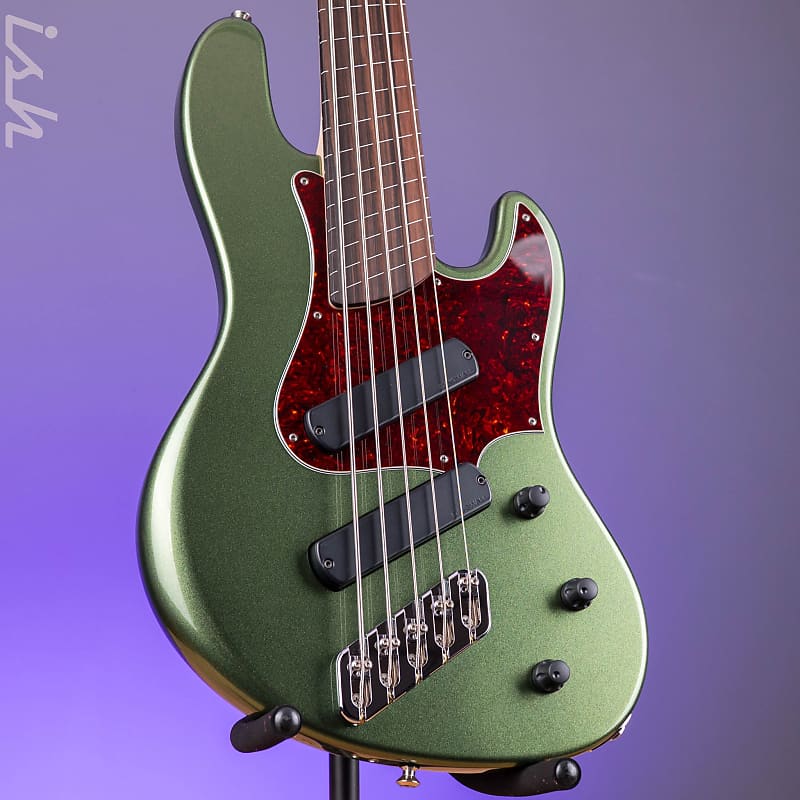 Dingwall Super J 5-string Fretless Metallic Green | Reverb